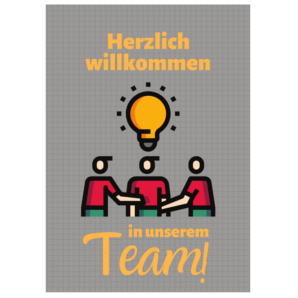 Minicard WILLKOMMEN IM TEAM!