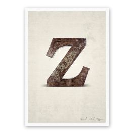 Postkarte Buchstabe Z | Good Old Friends | Initialen