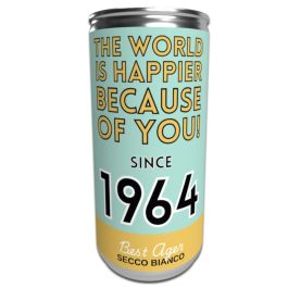 Secco Bianco HAPPIER SINCE 1964 - Jahrgangsgeschenk