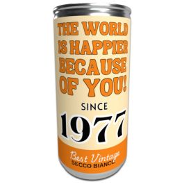 Secco Bianco HAPPIER SINCE 1977 - Jahrgangsgeschenk