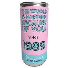 Secco Bianco HAPPIER SINCE 1989 - Jahrgangsgeschenk
