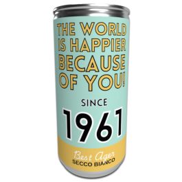 Secco Bianco HAPPIER SINCE 1961 - Jahrgangsgeschenk