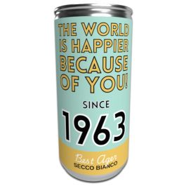 Secco Bianco HAPPIER SINCE 1963 - Jahrgangsgeschenk