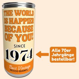 Secco Bianco HAPPIER SINCE - Alle 70er Jahrgänge